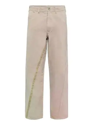 MAISON MARGIELA Twisted Seam Straight-leg Trousers - Neutrals