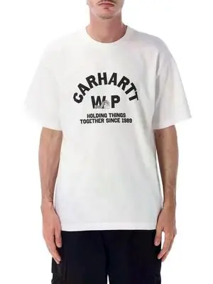 Carhartt Work In Progress Column Logo-print T-shirt - White