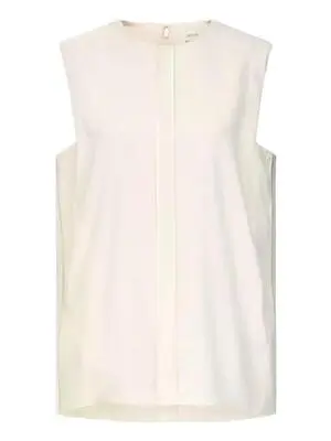 Loulou De Saison Adeli Satin-trimmed Inside-out Top - Neutrals