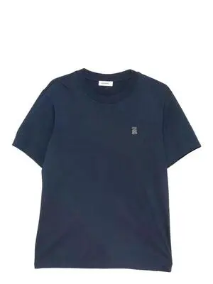 Sandro Logo-patch T-shirt - Blue
