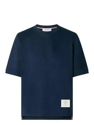 Thom Browne 4-bar Ottoman T-shirt - Blue