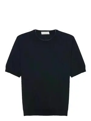 LUIGI GENTILE Short-sleeve Crew-neck T-shirt - Blue