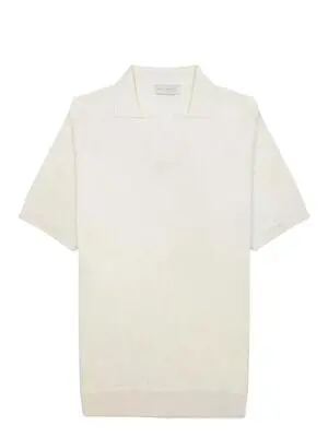 LUIGI GENTILE Open-knit Short-sleeve T-shirt - Neutrals