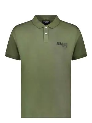 PLEIN SPORT Logo-print Short-sleeve Polo Shirt - Green