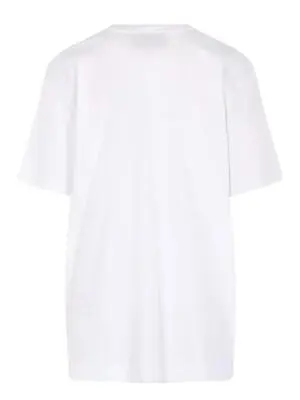 Simone Rocha Ribbon Rosette Print Cotton T-shirt - White