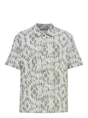SAMSOE SAMSOE Sakvist Snake-print Shirt - Neutrals