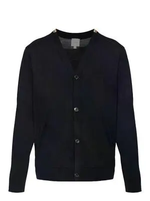 Paul Smith V-neck Merino Wool Cardigan - Blue