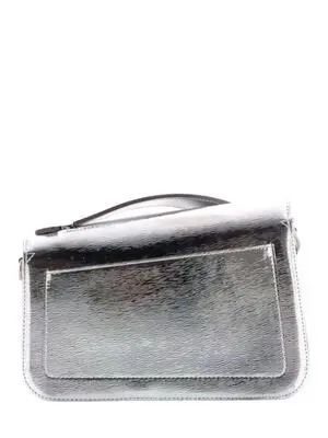 LOUIS VUITTON Louis Vuitton Monceau Distorted Bag Epi Leather Shoulder Bag Silver