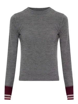 IRO PARIS IRO Contrast-Cuff Sweater Grey