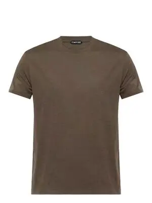 TOM FORD Crew-neck T-shirt - Brown