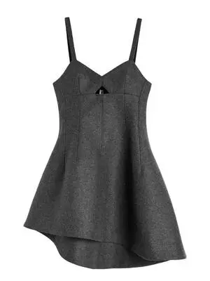 JIL SANDER Asymmetrical Bustier Dress - Grey