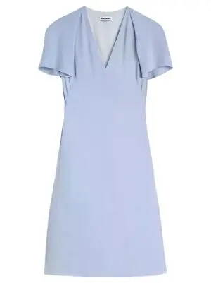 JIL SANDER Jil Sander Cape Detail A-Line Dress