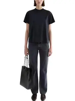 JIL SANDER Belt Loops Cotton Jeans - Grey