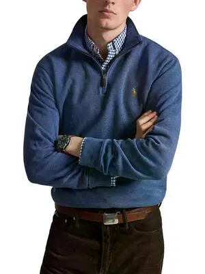 Polo Ralph Lauren Estate-rib Quarter-zip Sweater - Blue