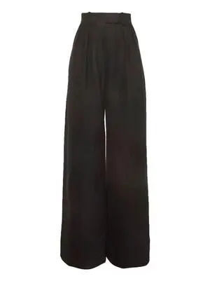 KHAITE KHAITE Wide-Leg Pleated Trousers