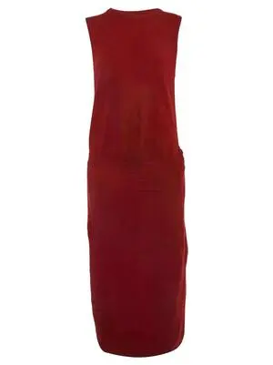 JOSEPH Cashmere Crewneck Midi Dress - Red