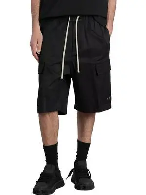 STATE OF ORDER Cargo Shorts With Drawstring Waistband - Black