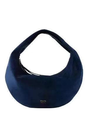 Khaite Olivia Suede Shoulder Bag - Blue