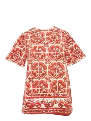 Dolce & Gabbana Floral Print T-shirt - Red