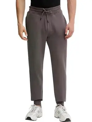 Guess Logo-patch Drawstring Track Pants - Grey