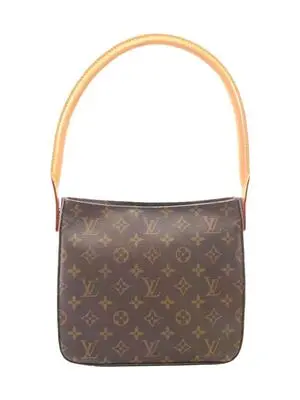 LOUIS VUITTON Monogram Canvas Looping Shoulder Bag - Brown