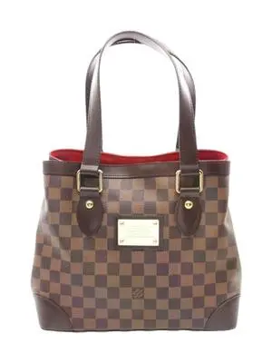 LOUIS VUITTON Damier Ebene Hampstead Tote Bag - Brown
