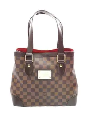 LOUIS VUITTON Damier Ebene Hampstead Tote Bag - Brown