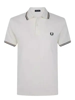 Fred Perry Embroidered-logo Polo Shirt - Neutrals