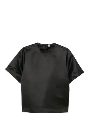 TOTEME Satin T-shirt - Black