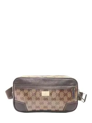 Gucci Gucci GG Crystal Canvas Belt Bag Brown