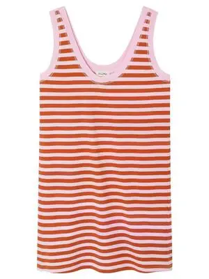 American Vintage Striped Sleeveless Mini Dress - Red