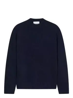 Closed Crew-neck Wool Sweater - Blue