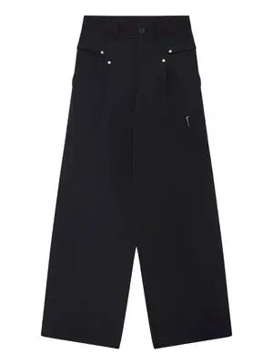 Asics Mirbelioids Wide Leg Cargo Pants With Stud Detailing - Blue