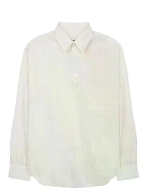 COSTUMEIN Andrea Vertical-stripe Chest-pocket Shirt - Neutrals