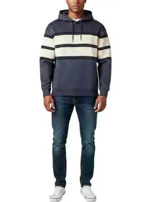 Emporio Armani Striped Hoodie - Blue