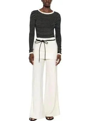 Enza Costa Twill Apron-style Trousers - Neutrals