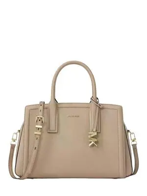 Michael Kors Medium Laila Leather Tote Bag - Neutrals
