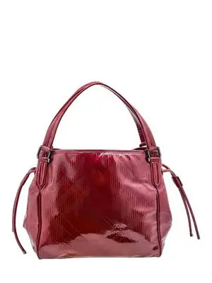 Burberry Bilmore Check-embossed Tote Bag - Red