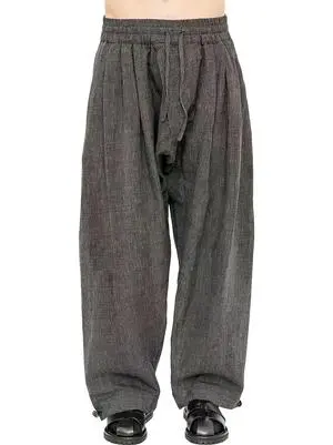 JAN JAN VAN ESSCHE Triple-pleated Loose-fit Trousers - Grey