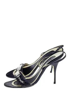 Givenchy Quilted Logo-plaque Sandals - Black