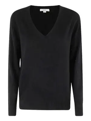 Vince Weekend V-neck Sweater - Black