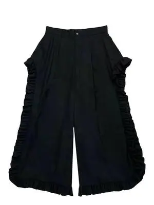 Noir Kei Ninomiya Ruffled Trousers - Black