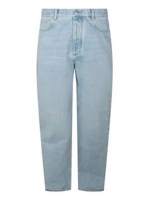 Bottega Veneta Wide-leg Jeans In Sky-bleached Denim - Light Bleaching