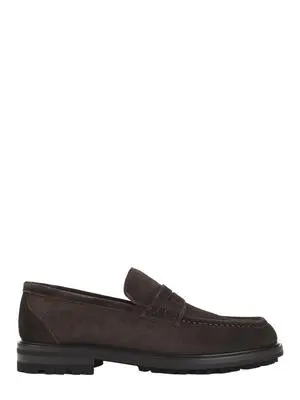 KITON Kiton Suede Round-Toe Loafers