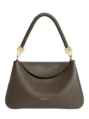 COCCINELLE Tiggy Small Grained Leather Bag - Fango