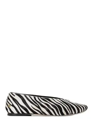 ANINE BING Ana Flats Print Calf Hair - Zebra