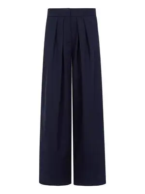 Balmain Grain De Poudre Pleated Trousers - Black
