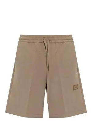 Amiri Elasticated Drawstring Shorts With Letter Detail - Brown