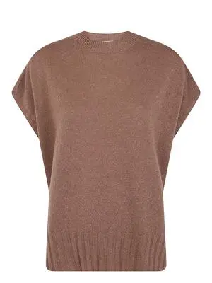 TWINSET Color-block Knit Sweater - Brown
