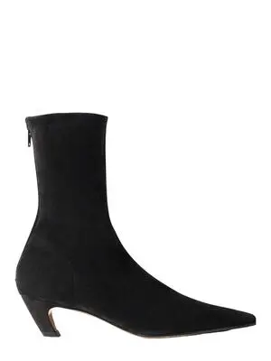 Khaite Suede Ankle Boots - Black